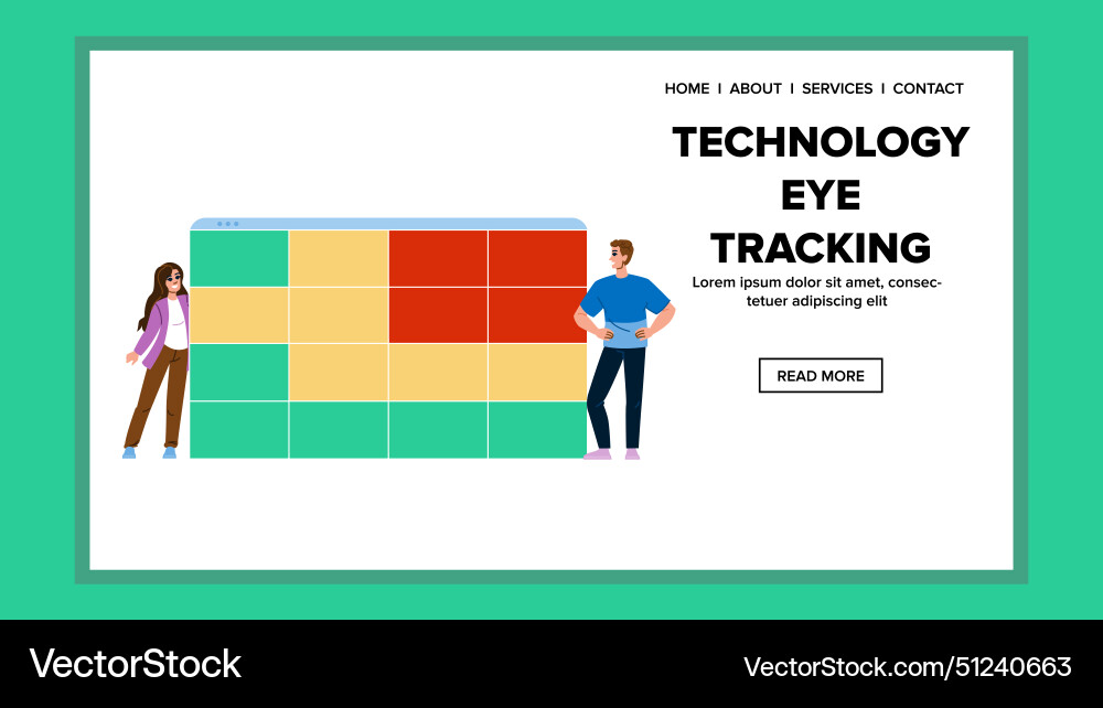 Research Technology Eye Tracking Royalty Free Vector Image