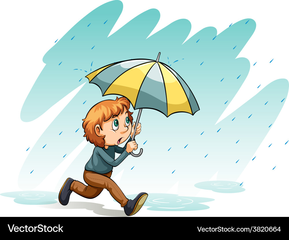 A heavy rain Royalty Free Vector Image - VectorStock