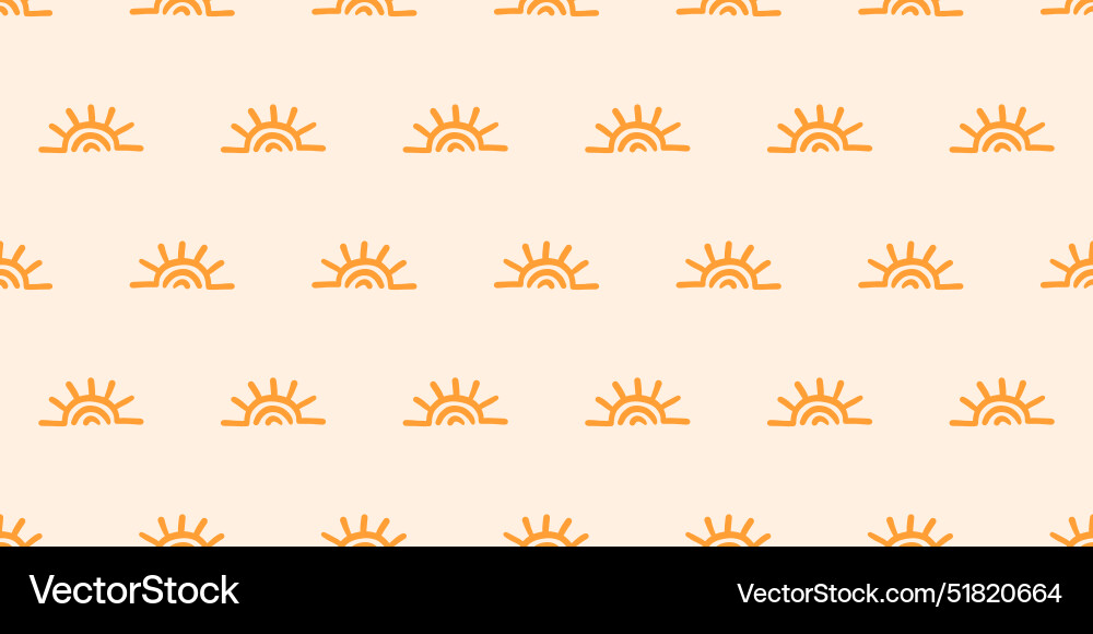 African sun seamless pattern tribal background Vector Image