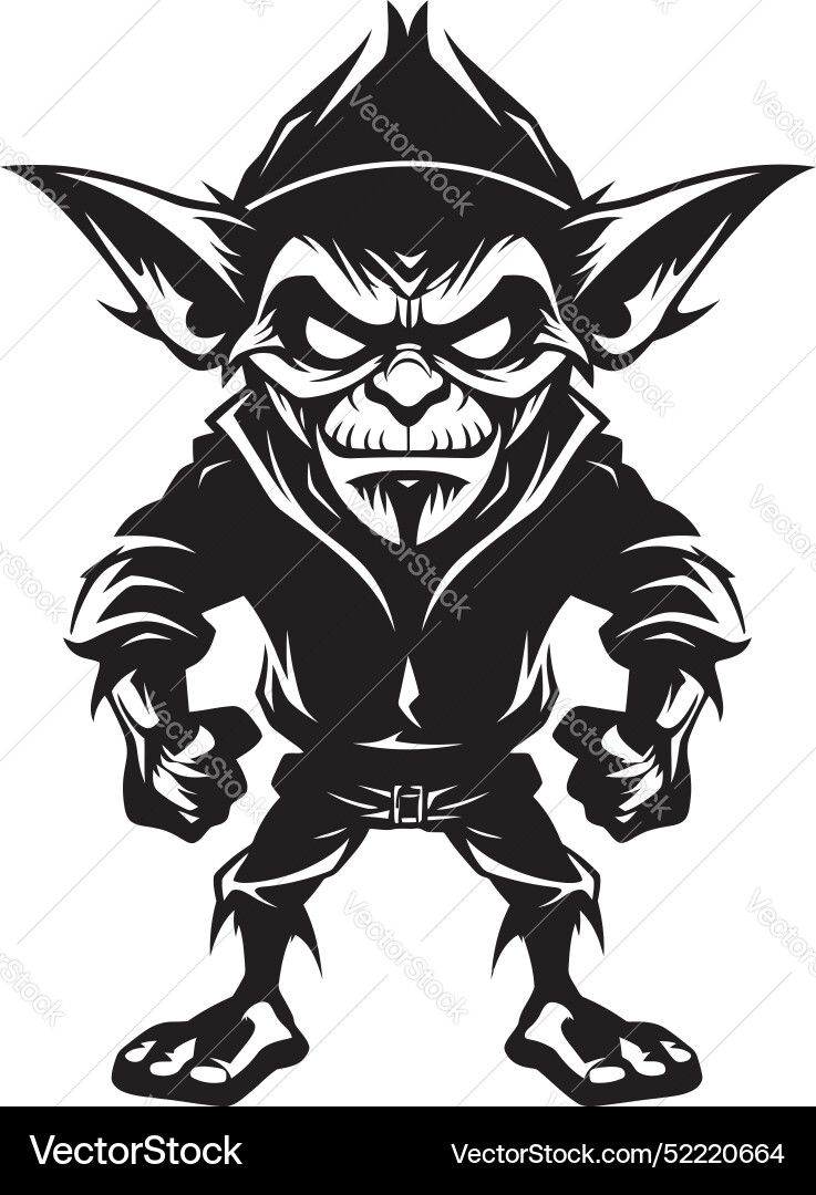 Evil goblin essence full body grim glory Vector Image
