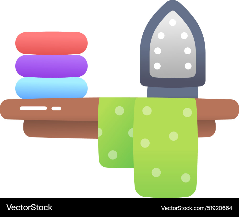 Ironing board Royalty Free Vector Image - VectorStock