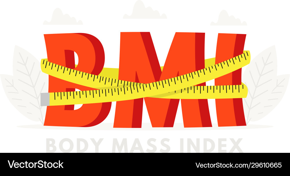 BMI Measurement Poster - Healthy Weight Royalty Free Vector