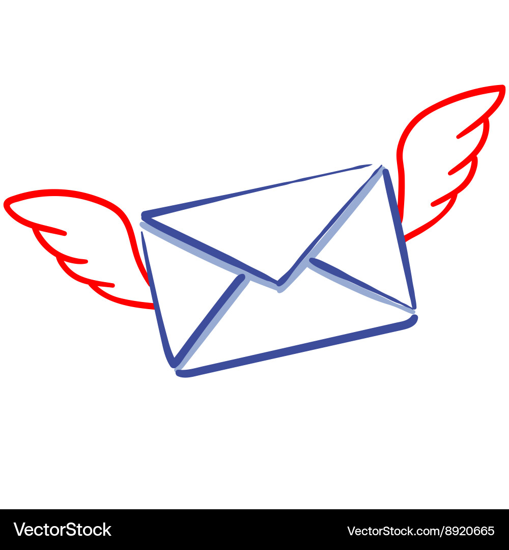 Express mail message Royalty Free Vector Image