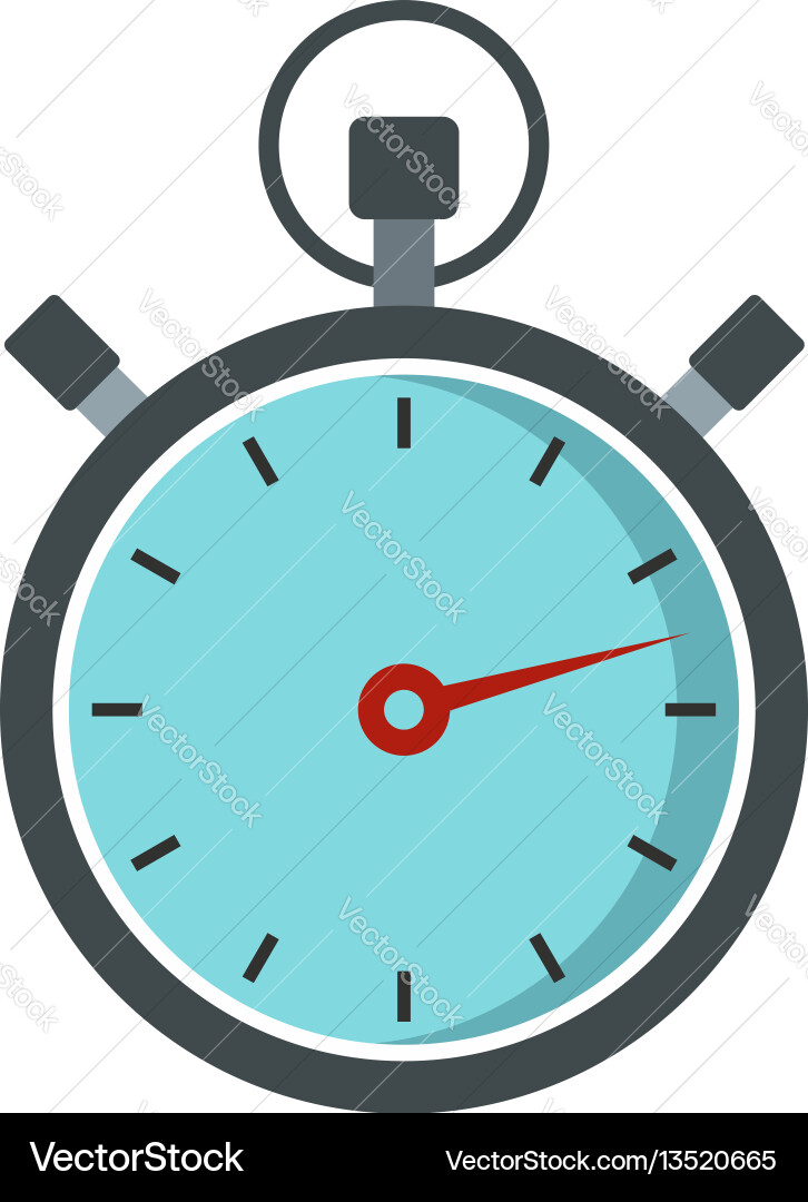 Gray Stopwatch Icon - Time Measurement Royalty Free Vector