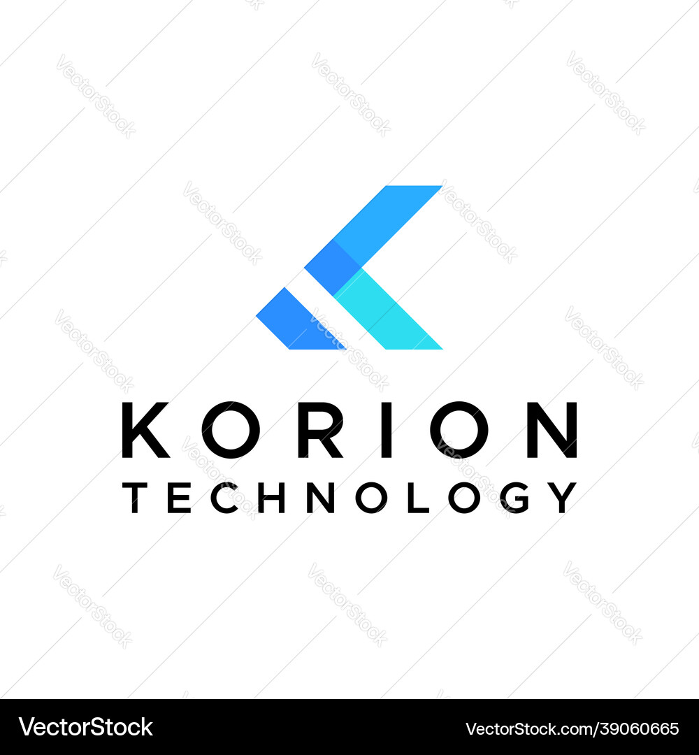 K tech logo Royalty Free Vector Image - VectorStock
