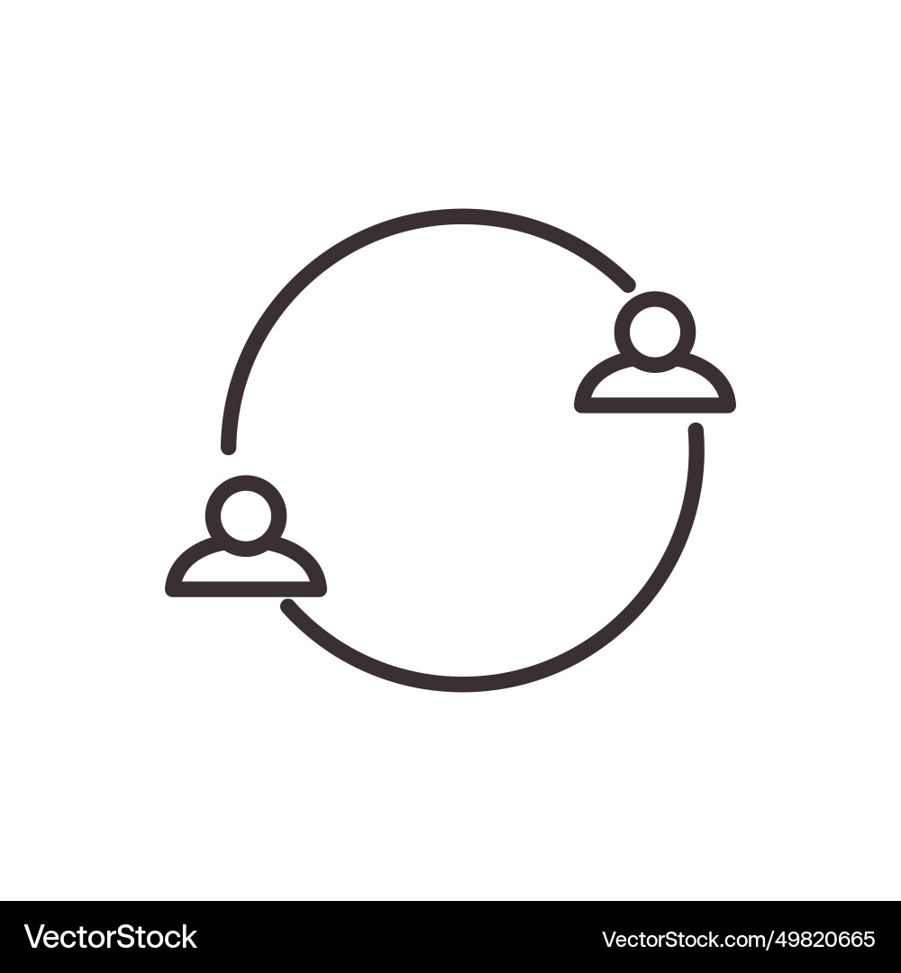 People communication icon logo design Royalty Free Vector