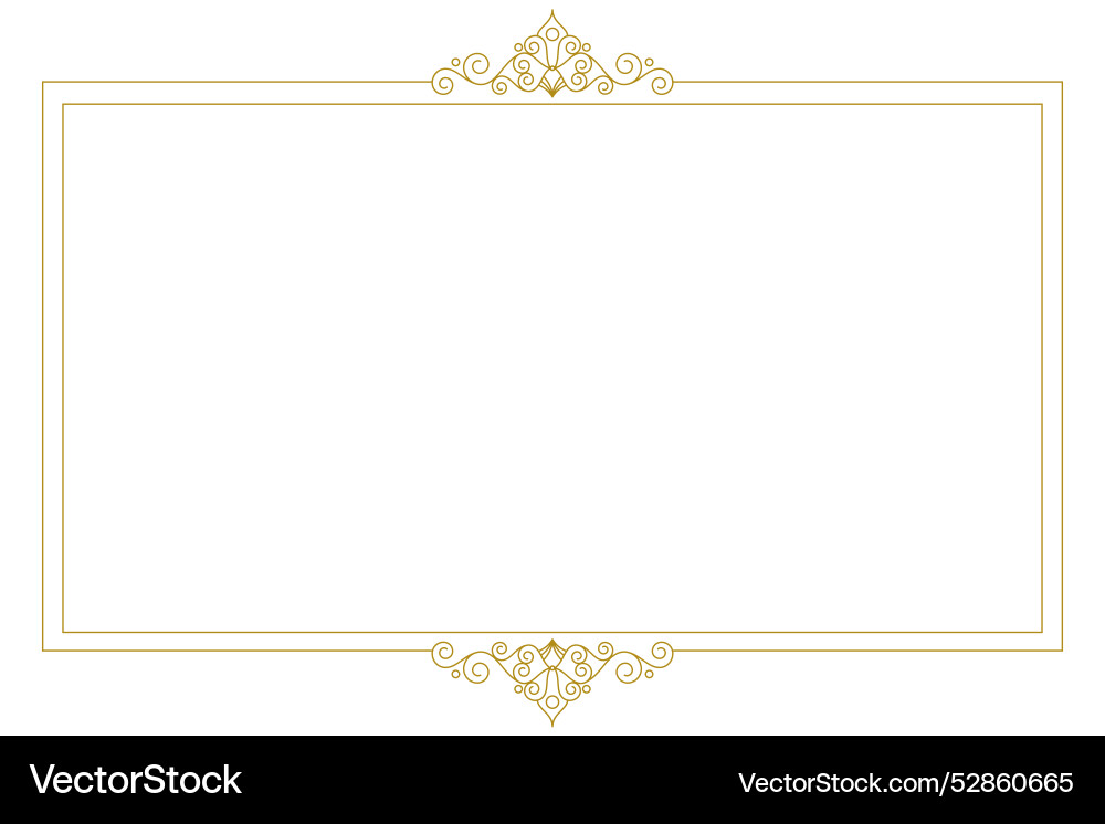 Vintage elegant frame design Royalty Free Vector Image