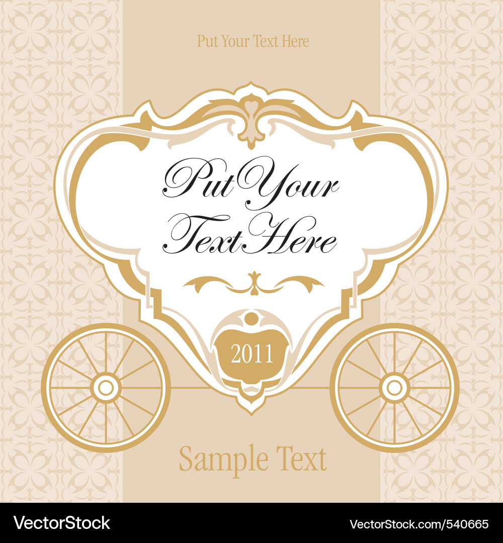 Wedding invitation design Royalty Free Vector Image