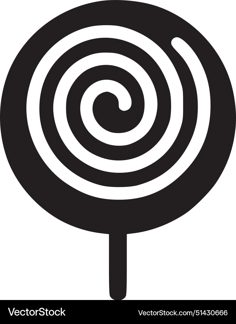 Candy - minimalist and flat logo Royalty Free Vector Image