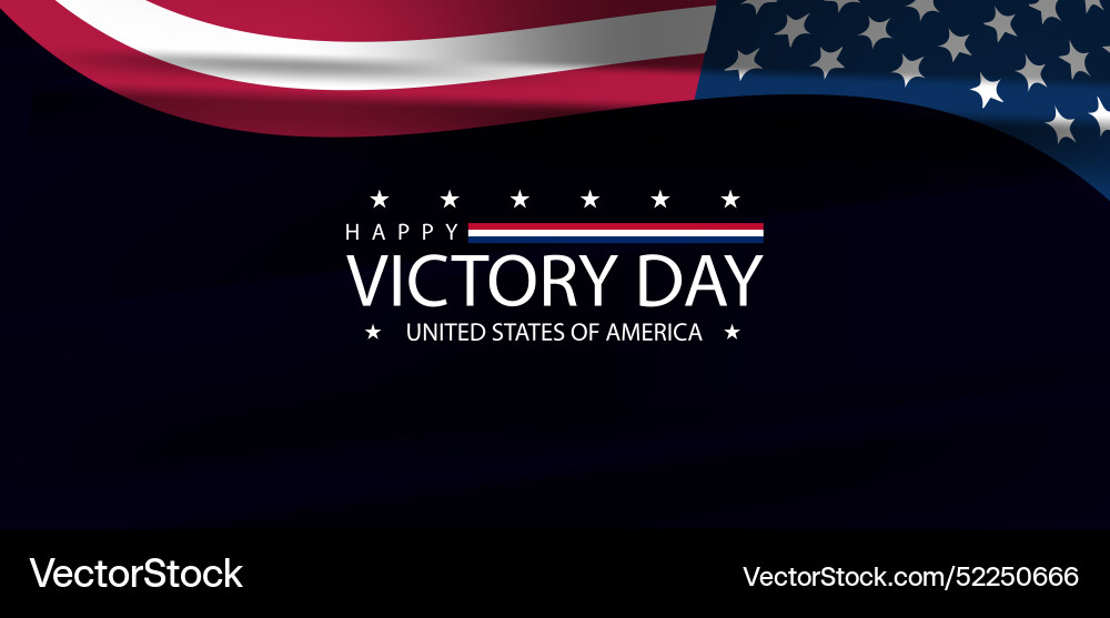 Celebrating triumph victory day festivities Vector Image