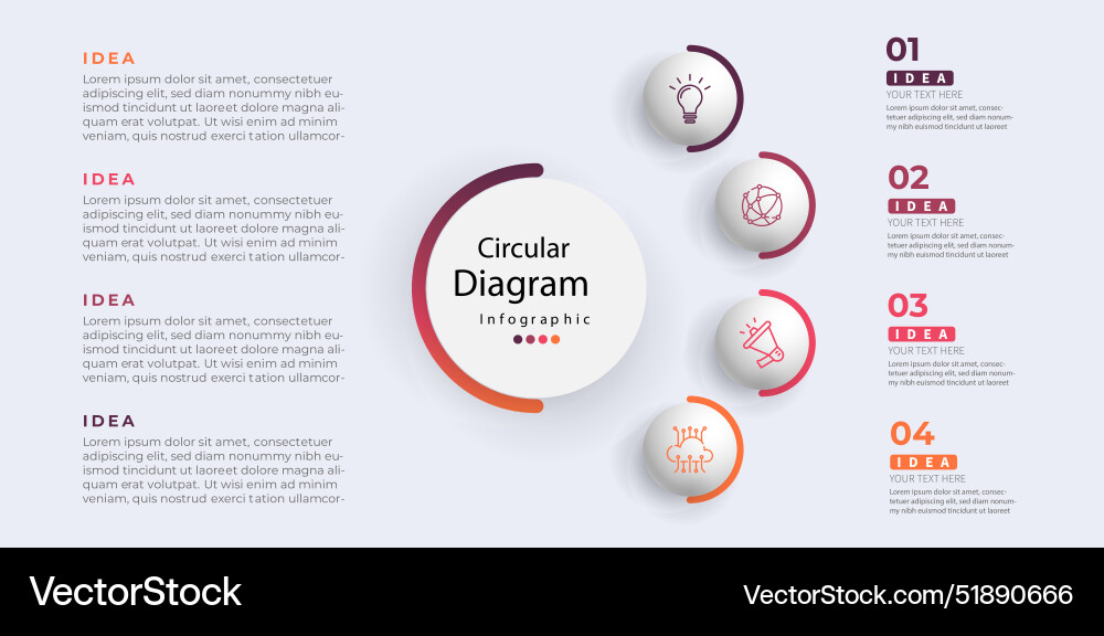 Modern infographic design template Royalty Free Vector Image