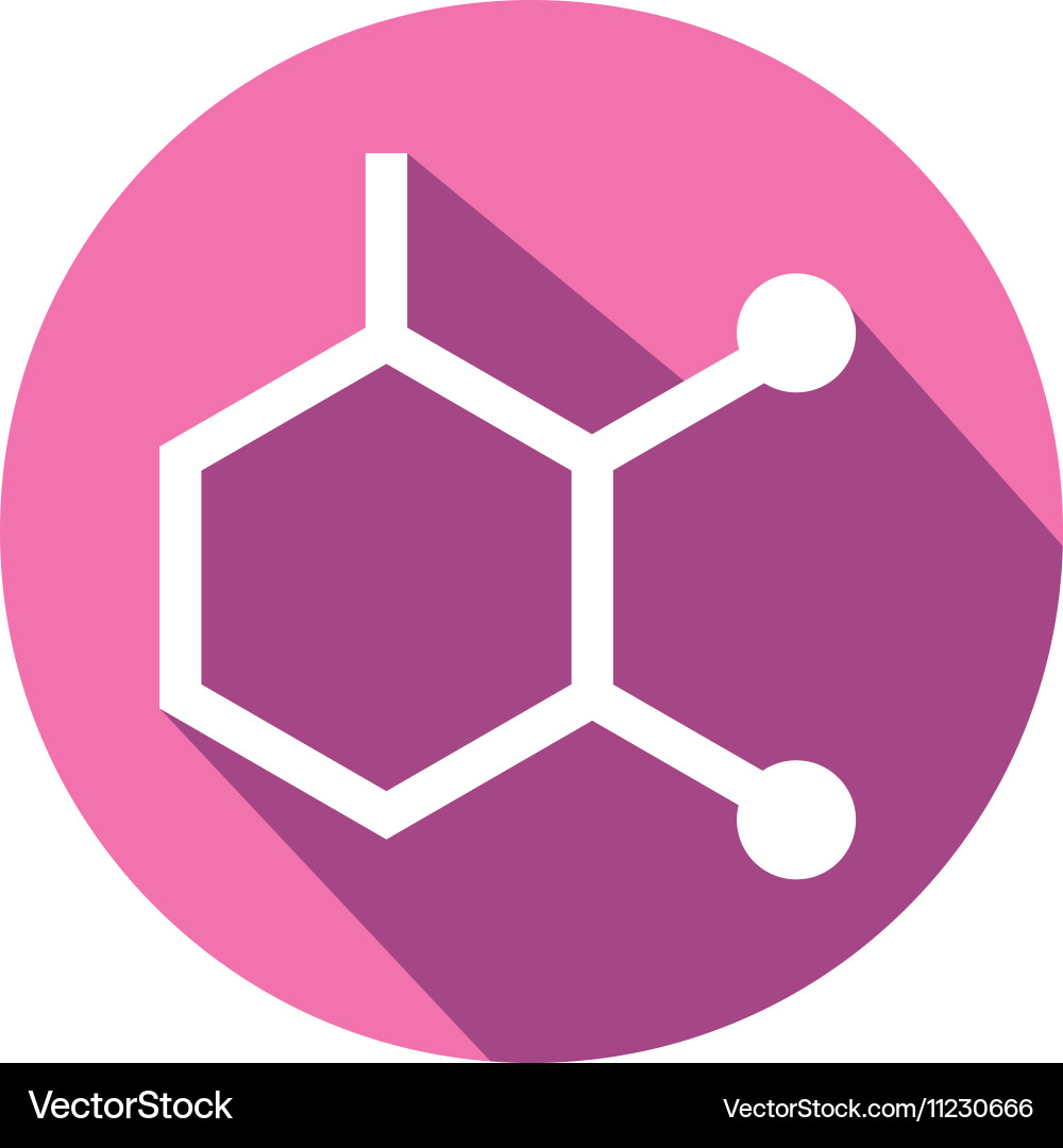 Molecular structures icon Royalty Free Vector Image