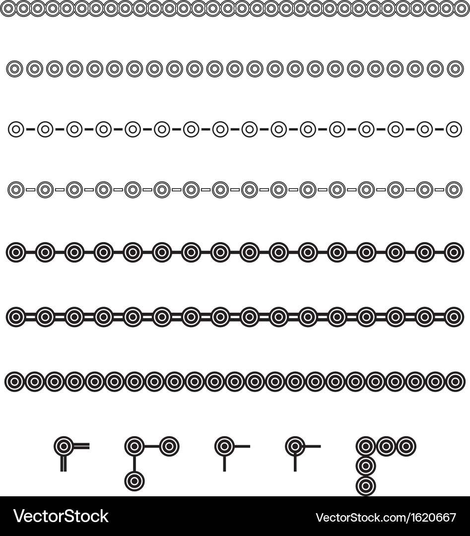 Circle borders Royalty Free Vector Image - VectorStock