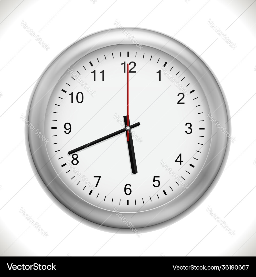 Clock Royalty Free Vector Image - VectorStock