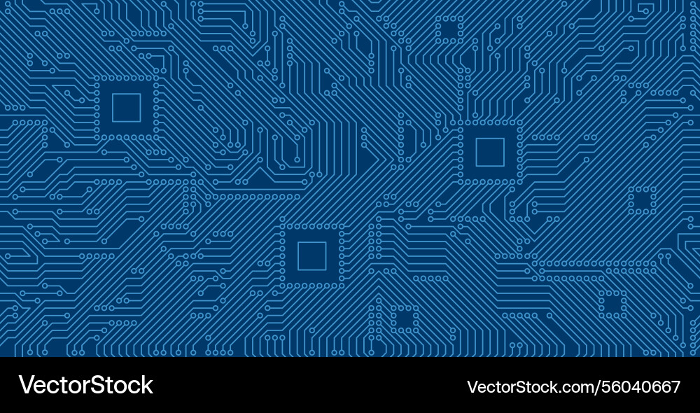Computer circuit board Royalty Free Vector Image