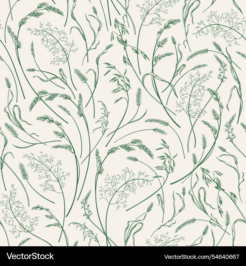 Cornfield Seamless Pattern Royalty Free Vector Image