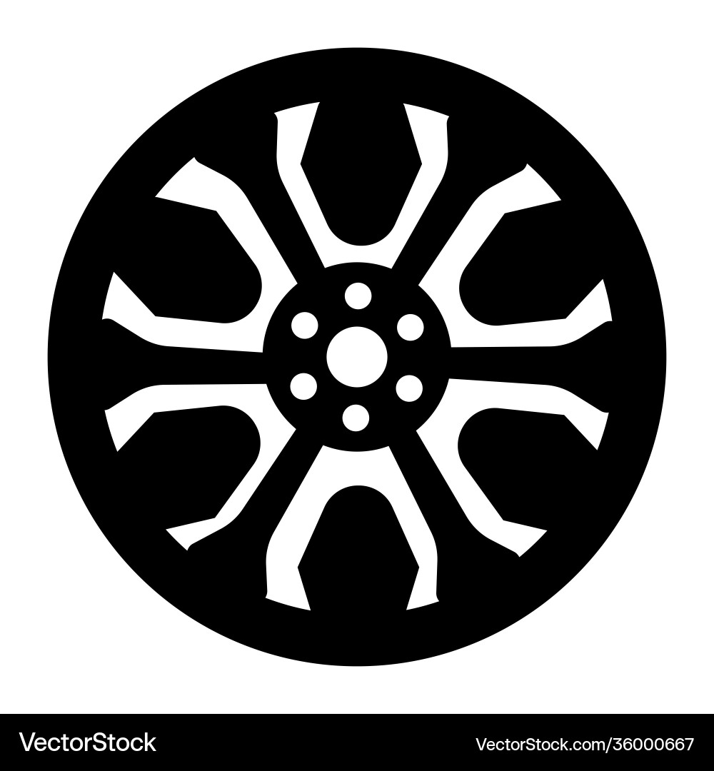 Dekorative Felge Lizenzfreies Vektorbild - VectorStock