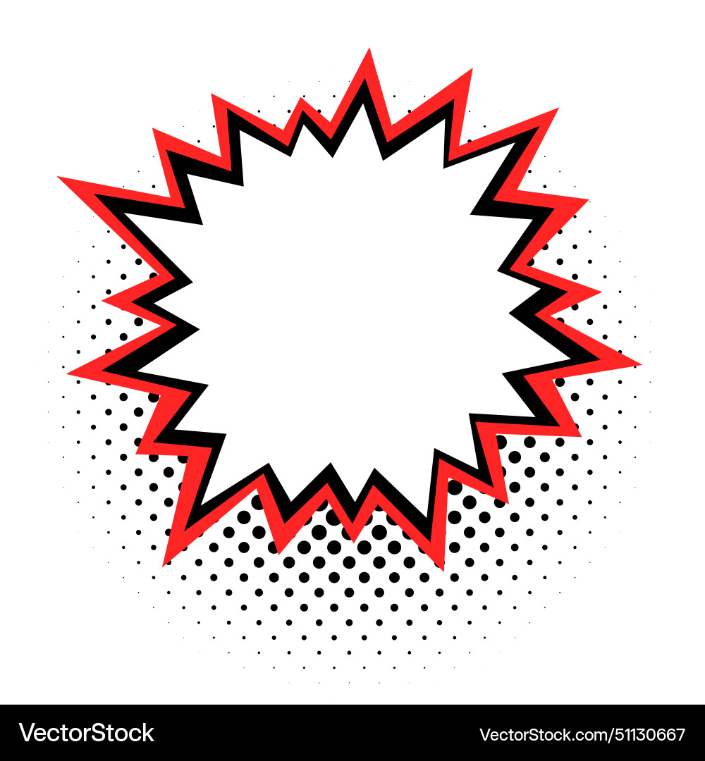 Explosive retro starburst Royalty Free Vector Image