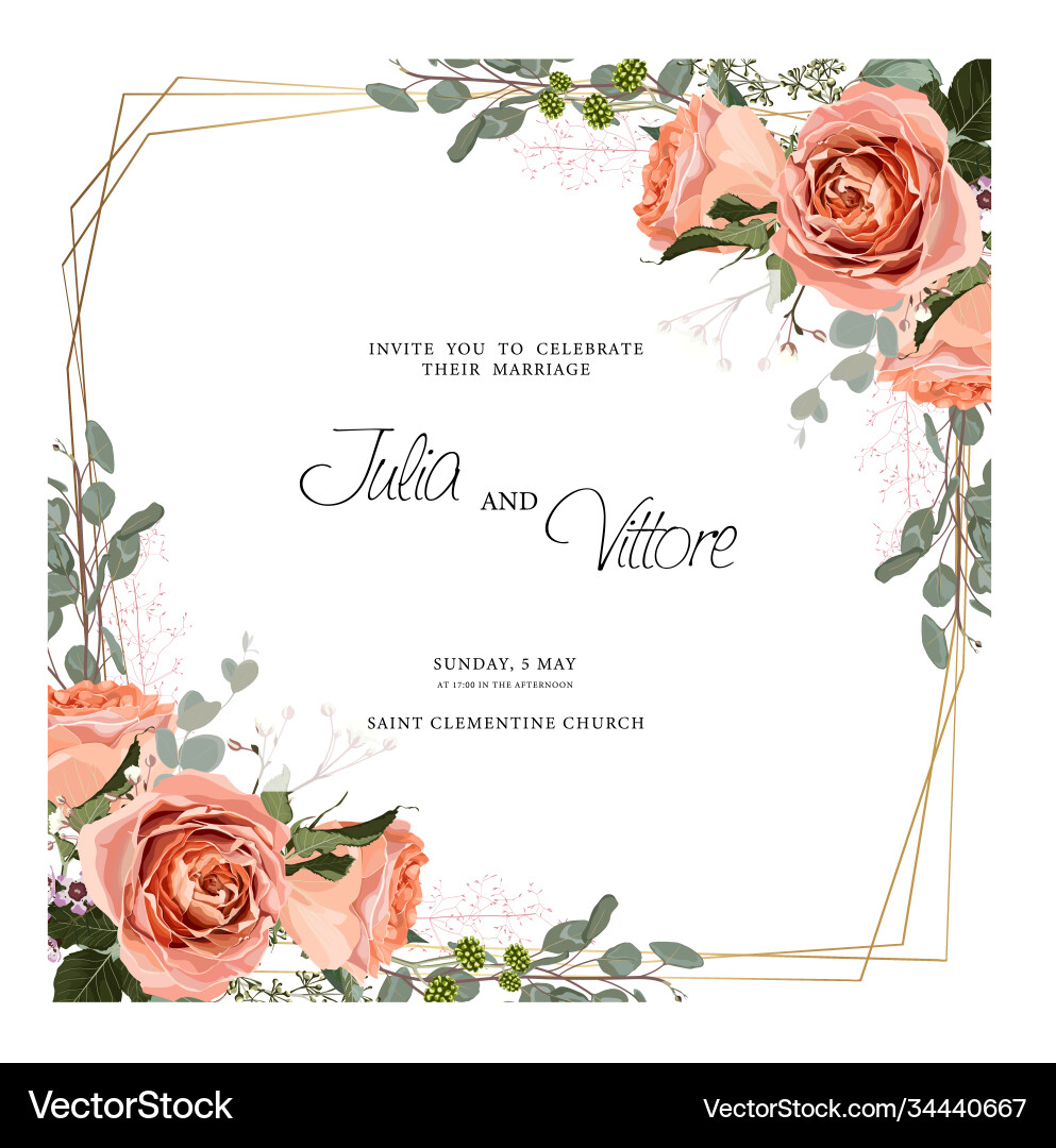 Invitation Card With Floral Floral Wedding Invitation Designs