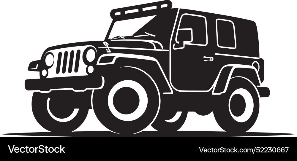 Jeep graphics the road less traveled custom p Vector Image