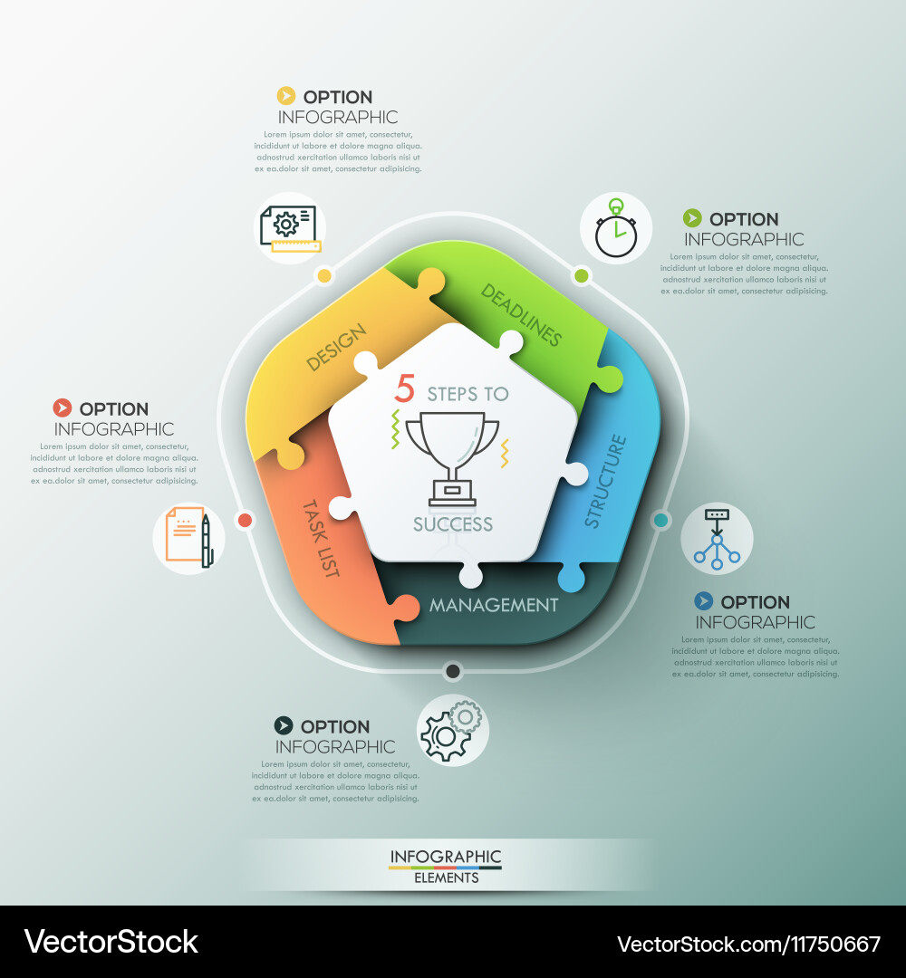 Moderne Infografik Optionen Banner Lizenzfreies Vektorbild
