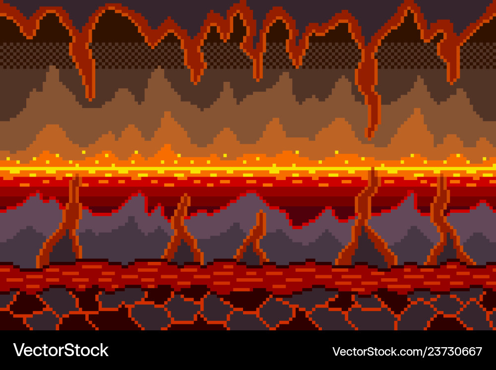 Pixel art hell nahtlose hintergrund detail Vektorbild