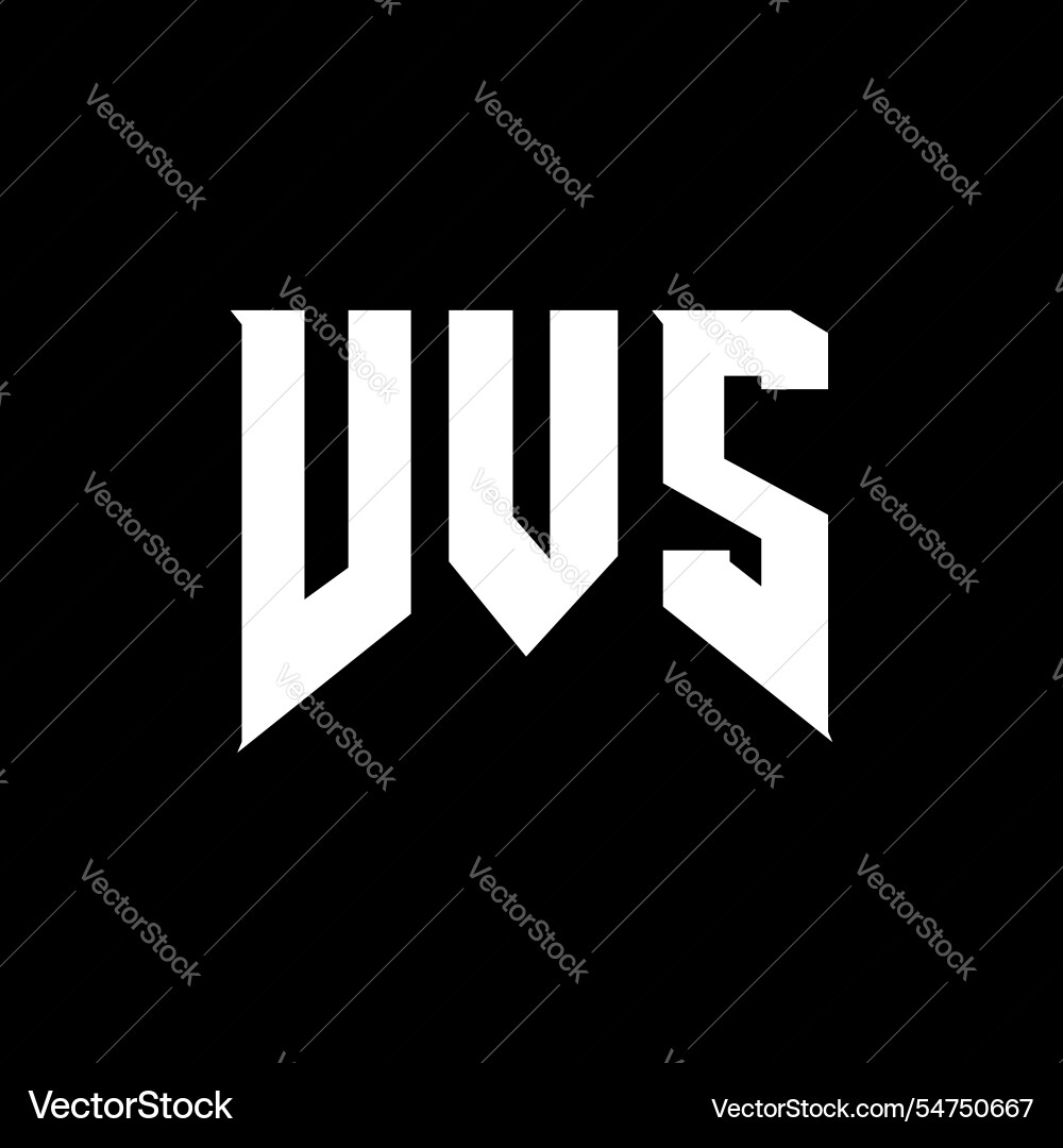 Vvs letter logo design for technology company Vector Image