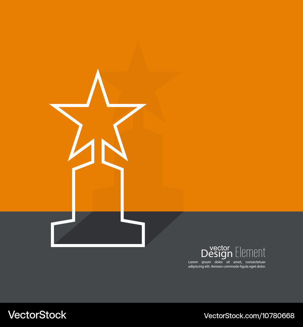Award star winner Royalty Free Vector Image - VectorStock