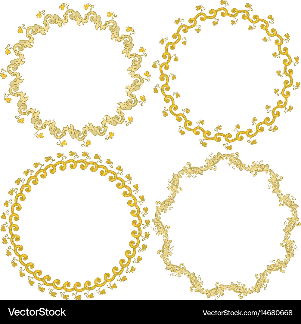 Decorative circles Royalty Free Vector Image - VectorStock