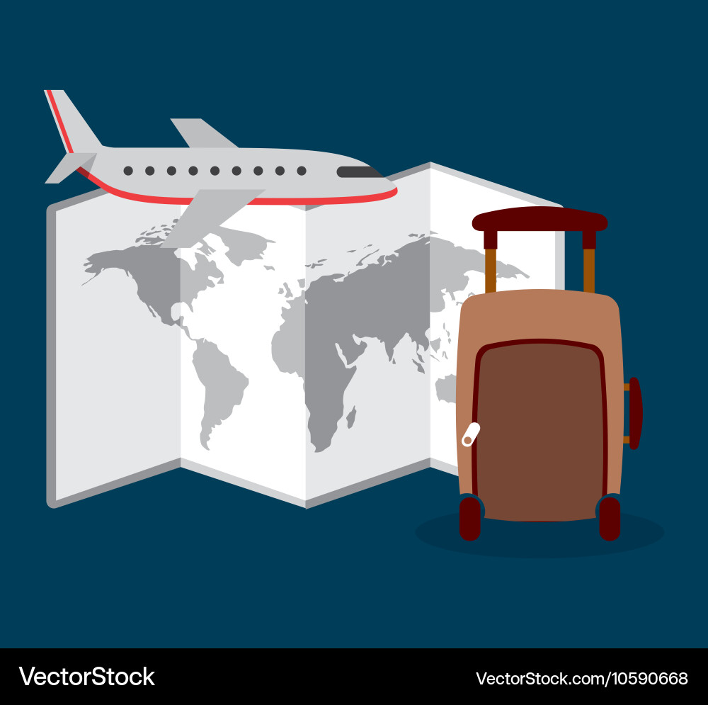 Die besten Reise-Icons Lizenzfreies Vektorbild