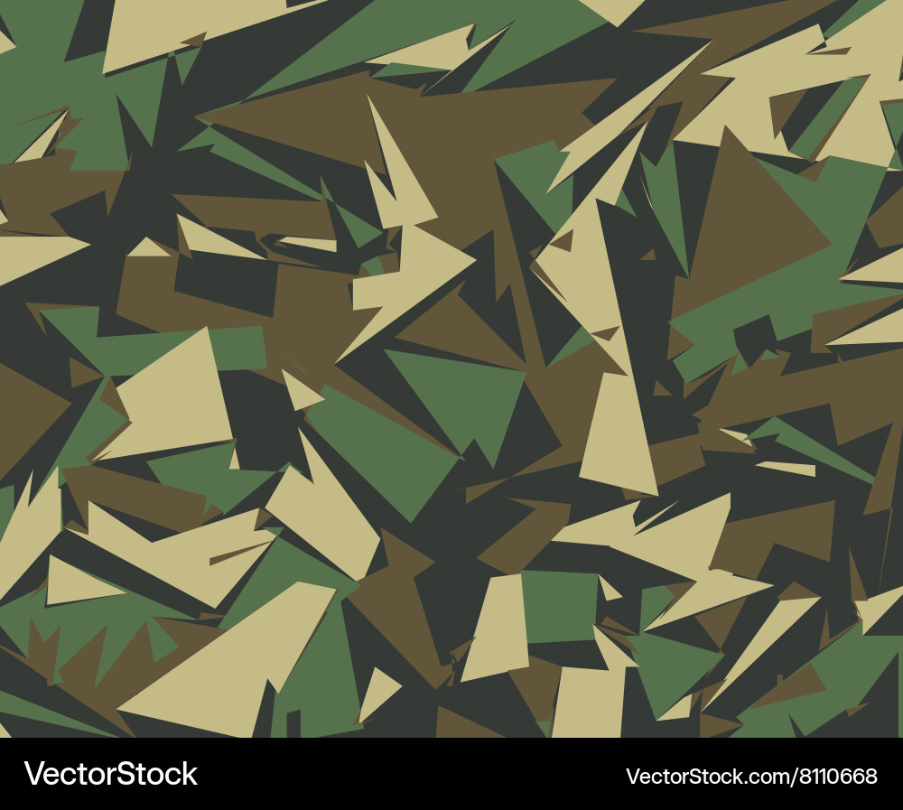 Geometric Camo Pattern Royalty Free Vector Image