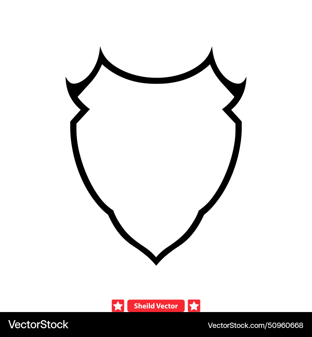 Golden sentinel luxurious shield radiating Vector Image