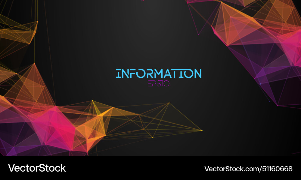 Information technology background big data Vector Image