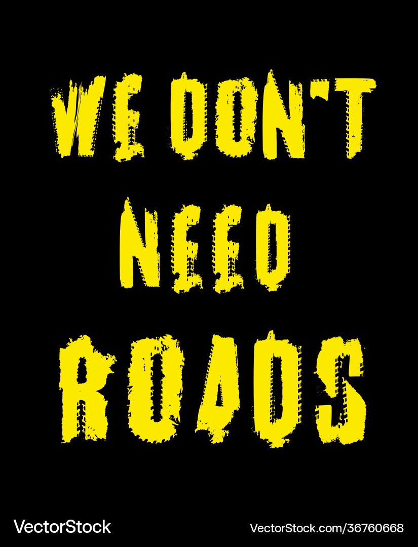 Off-road hand drawn grunge lettering Royalty Free Vector