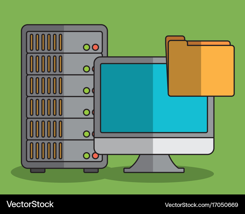 Data center design Royalty Free Vector Image - VectorStock