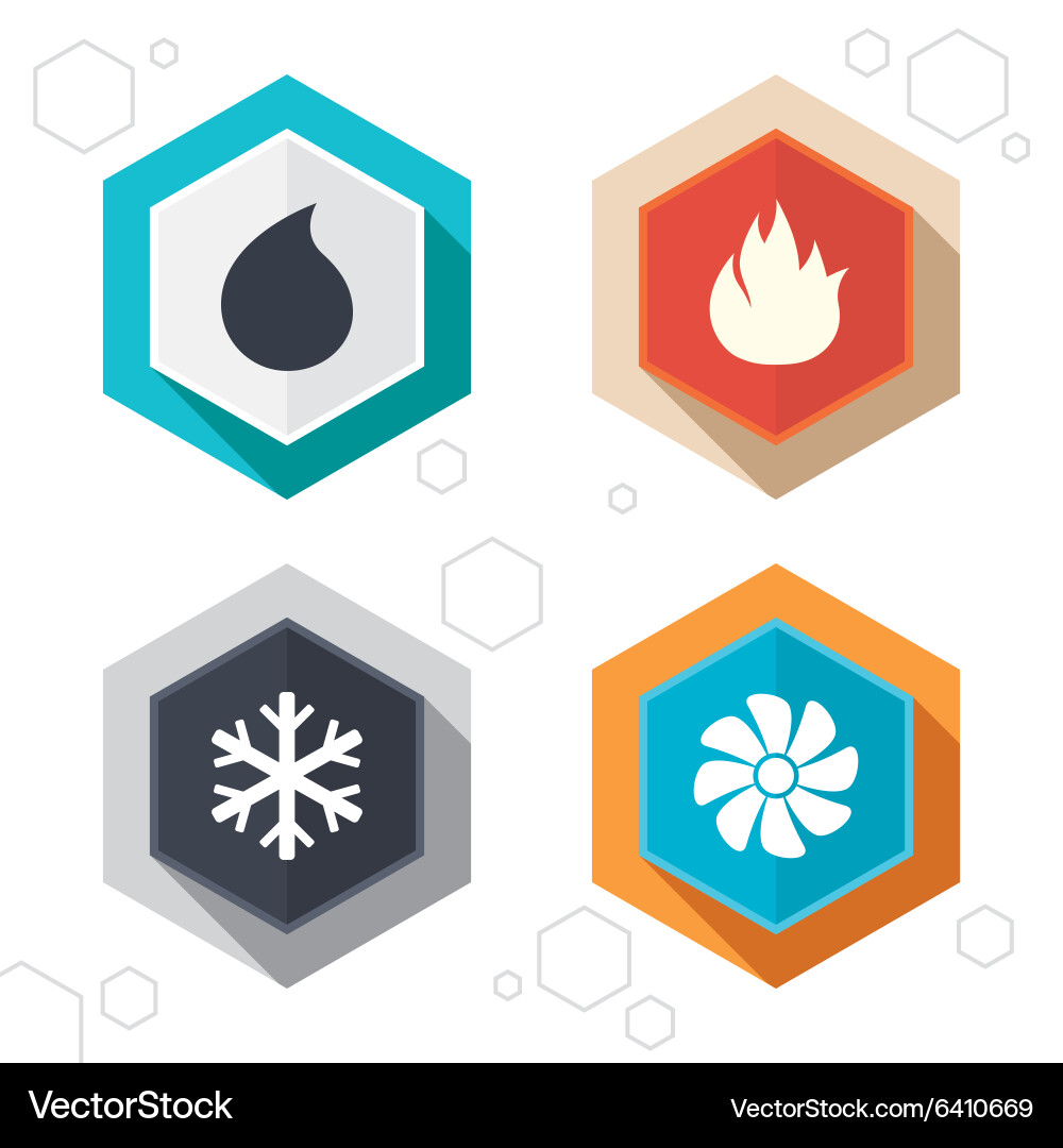 Hvac heating ventilating and air conditioning Vector Image