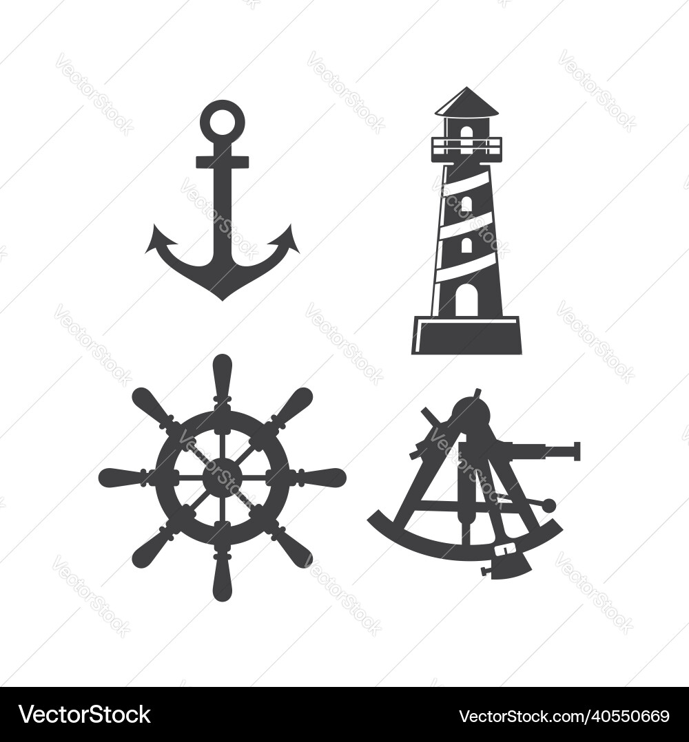 Nautical icon Royalty Free Vector Image - VectorStock