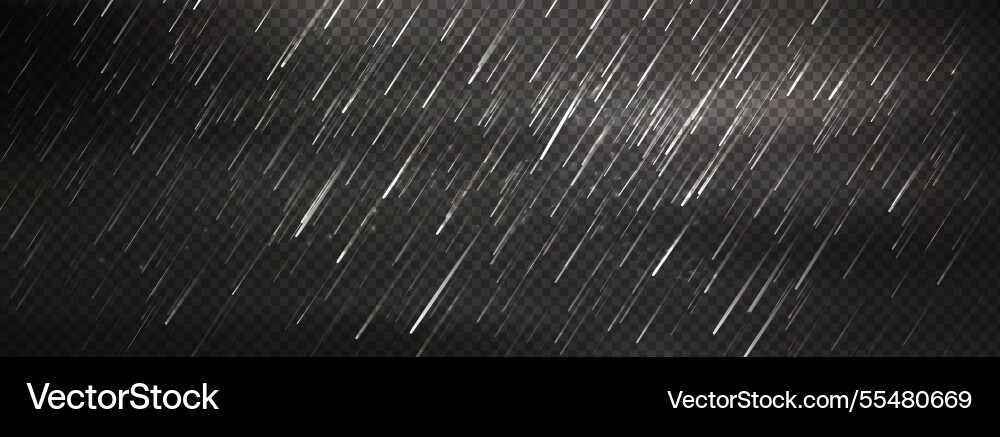 Rainy effect overlay with diagonal white streaks Vector Image