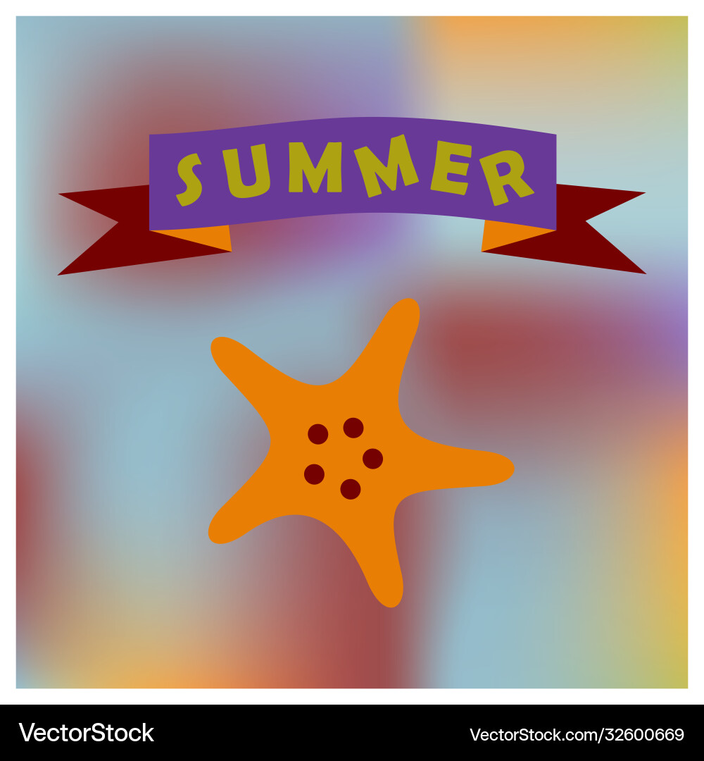 Sea shells and star Royalty Free Vector Image - VectorStock