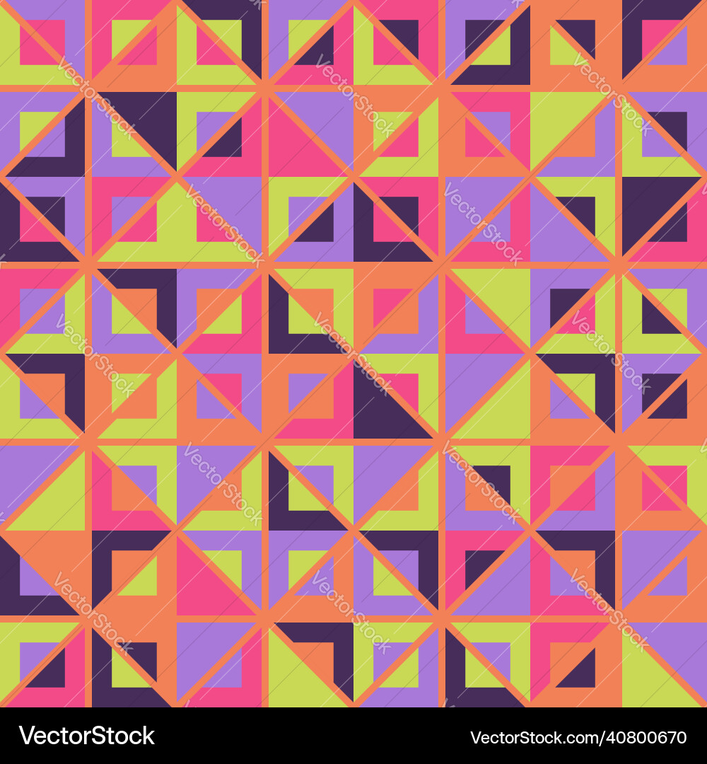 Colorful Geometric Triangle Pattern Royalty Free Vector