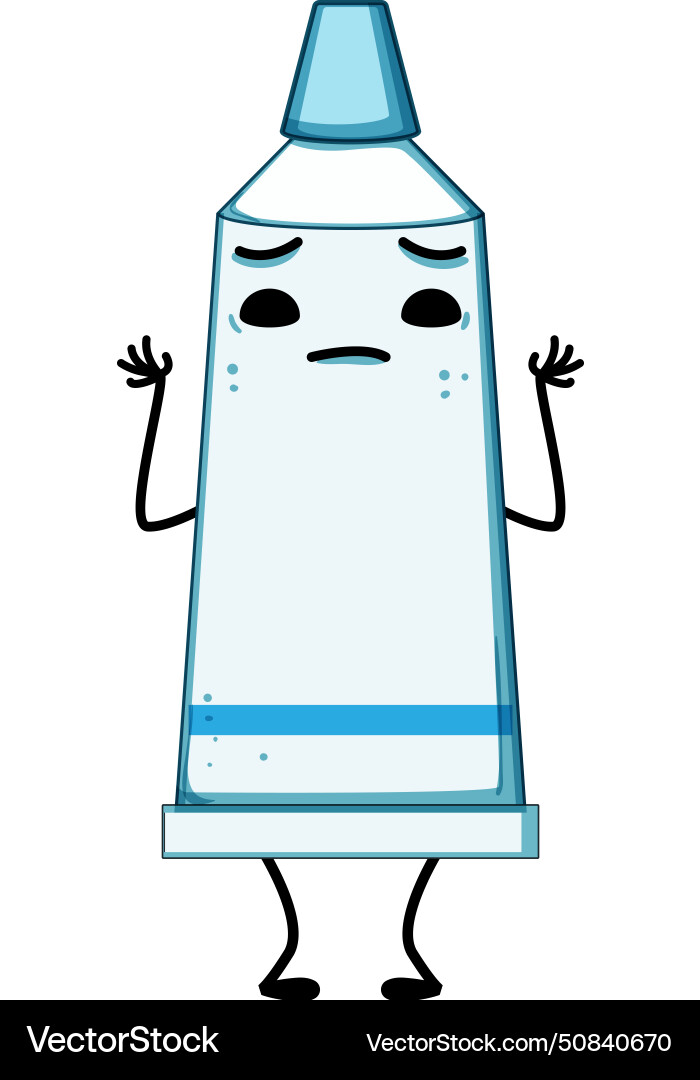 Dentist toothpaste character cartoon Royalty Free Vector