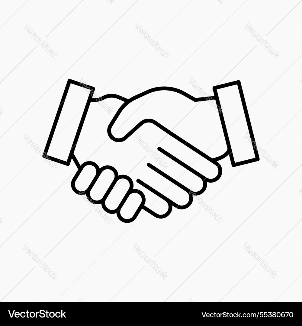 Partnership icon simple Royalty Free Vector Image