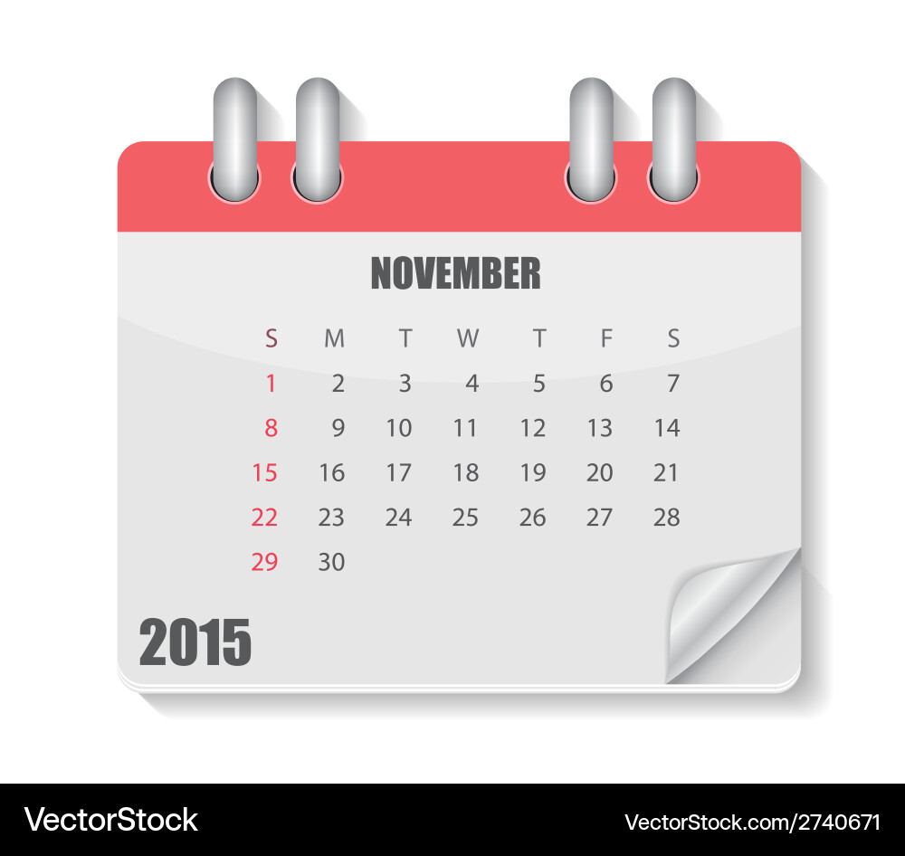 2015 year calendar Royalty Free Vector Image - VectorStock