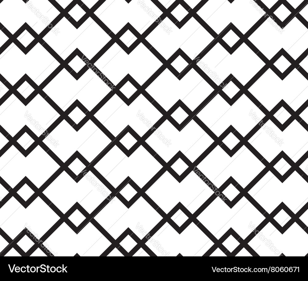 Black and White Diamond Pattern Royalty Free Vector Image