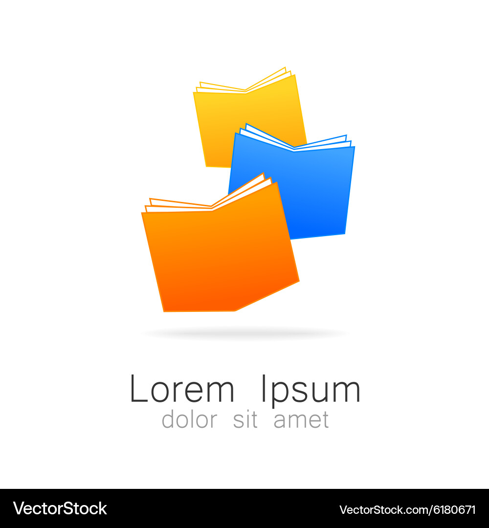 Book logo Royalty Free Vector Image - VectorStock