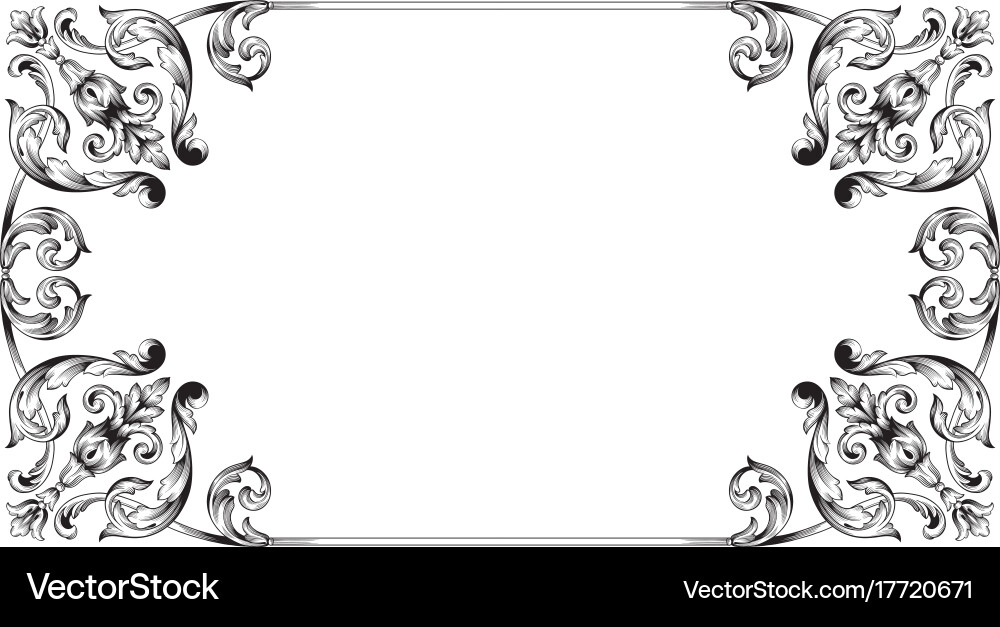 Classical baroque Royalty Free Vector Image - VectorStock