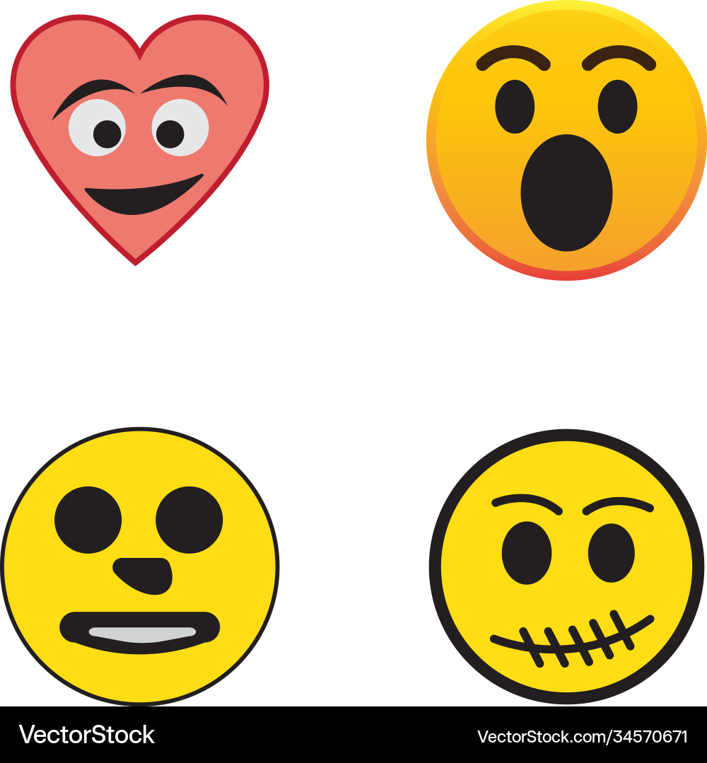 Emoticon template face Royalty Free Vector Image