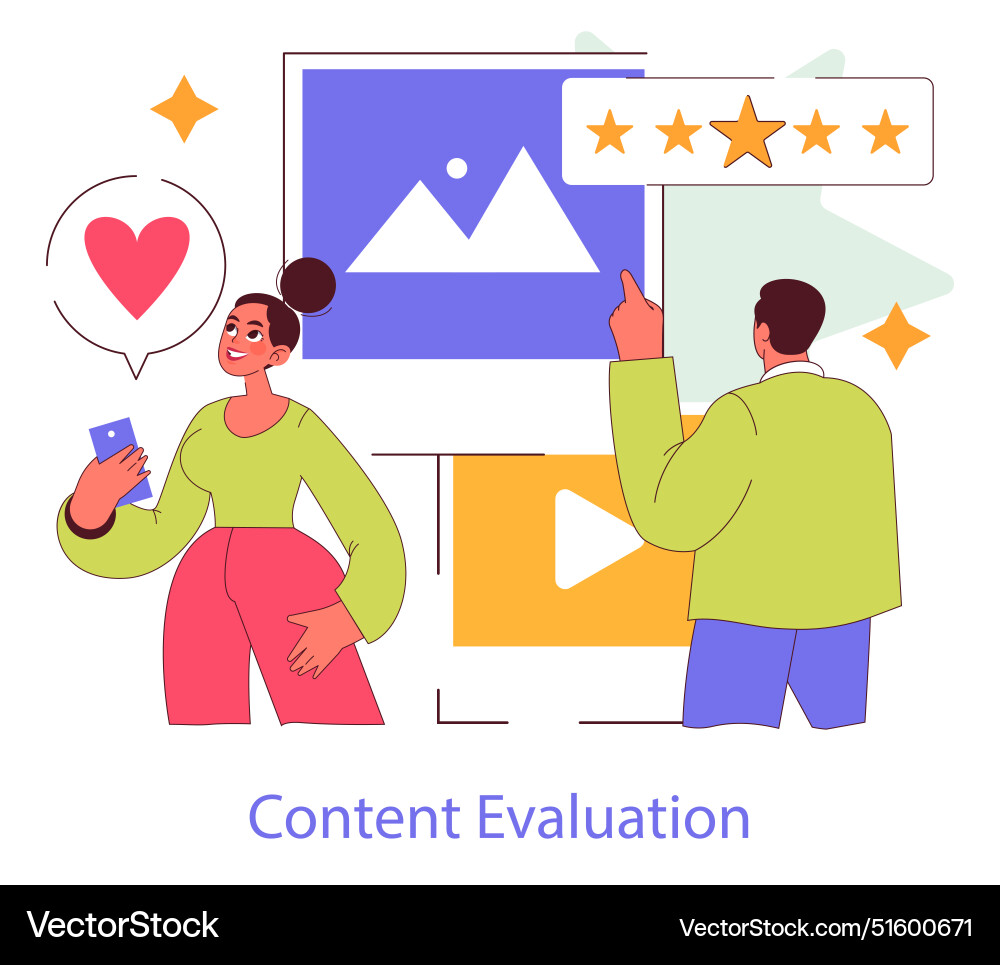 Interactive engagement flat Royalty Free Vector Image