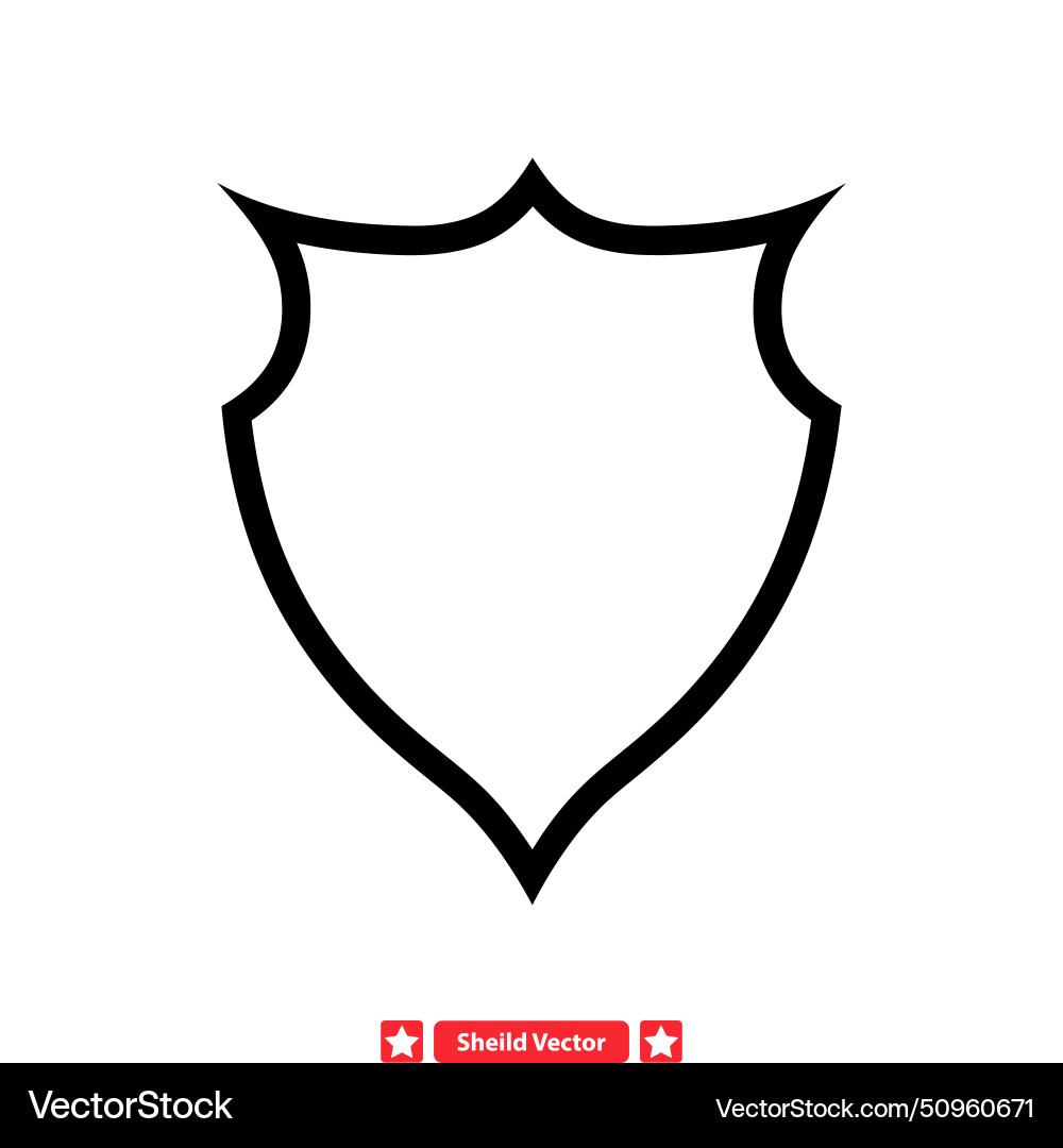 Mighty bastion impressive shield for grandiose Vector Image