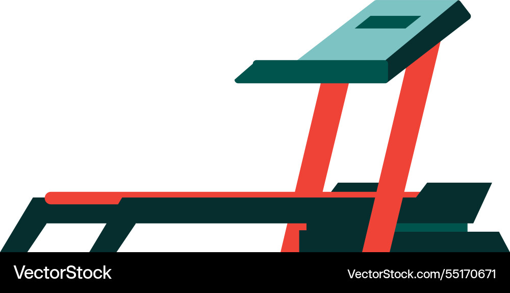 Professional gym treadmill Royalty Free Vector Image